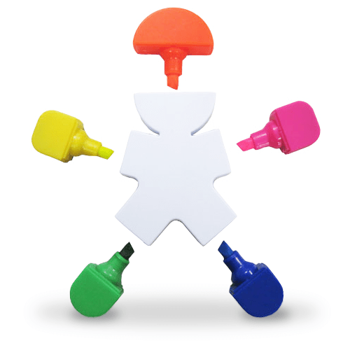 Little Man Highlighter | Promo Stationery | Full Colour Print | BRAND ...